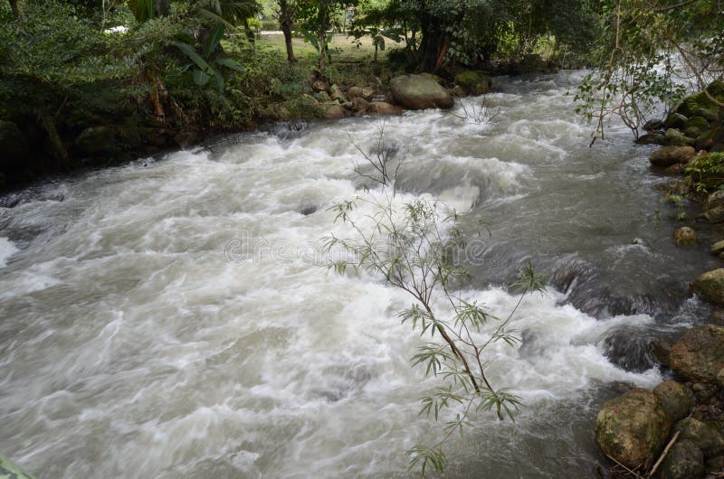 Big waterfall with steam stock photo. Image of beautiful - 33091228