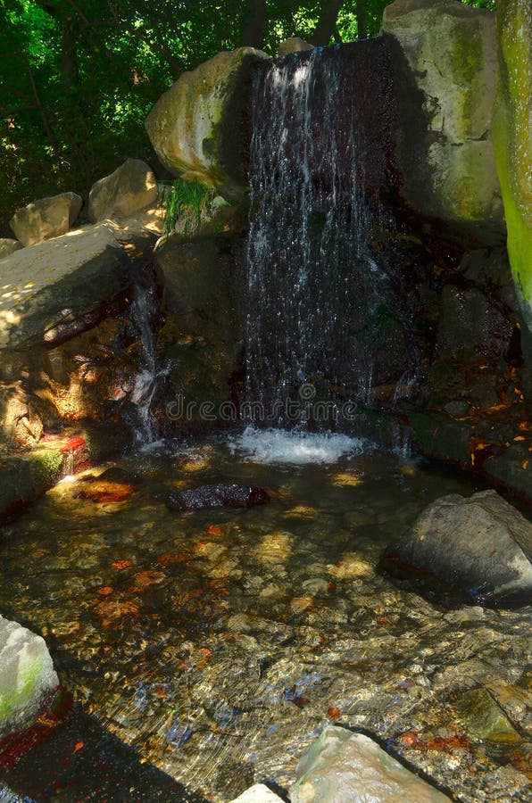 Small waterfall stock photo. Image of lake, water, forms - 101852994