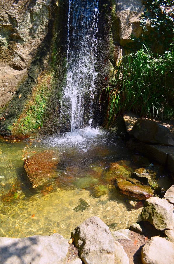 Small waterfall stock image. Image of small, block, form - 67558103