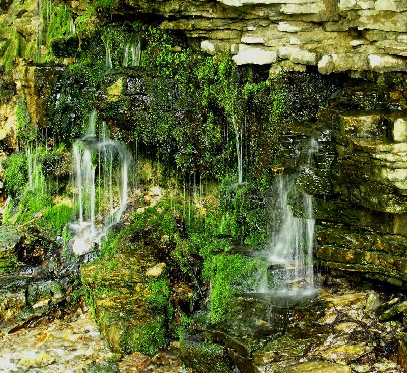 Small waterfalls stock image. Image of ecology, stones - 148315