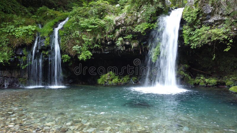 Small Waterfalls in the Forest Stock Photo - Image of leaves, outdoors ...