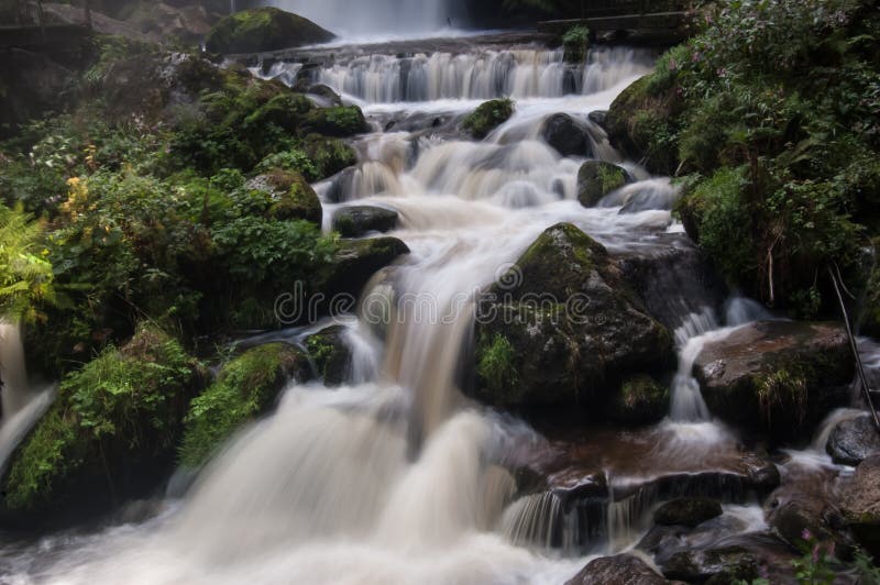 Small Waterfalls with Rocks Stock Image - Image of natural, geology ...