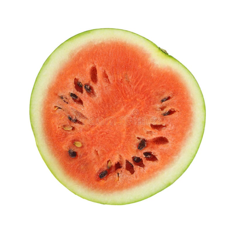 Cut Watermelon Cut in a Small Desert Dish Stock Photo - Image of white ...