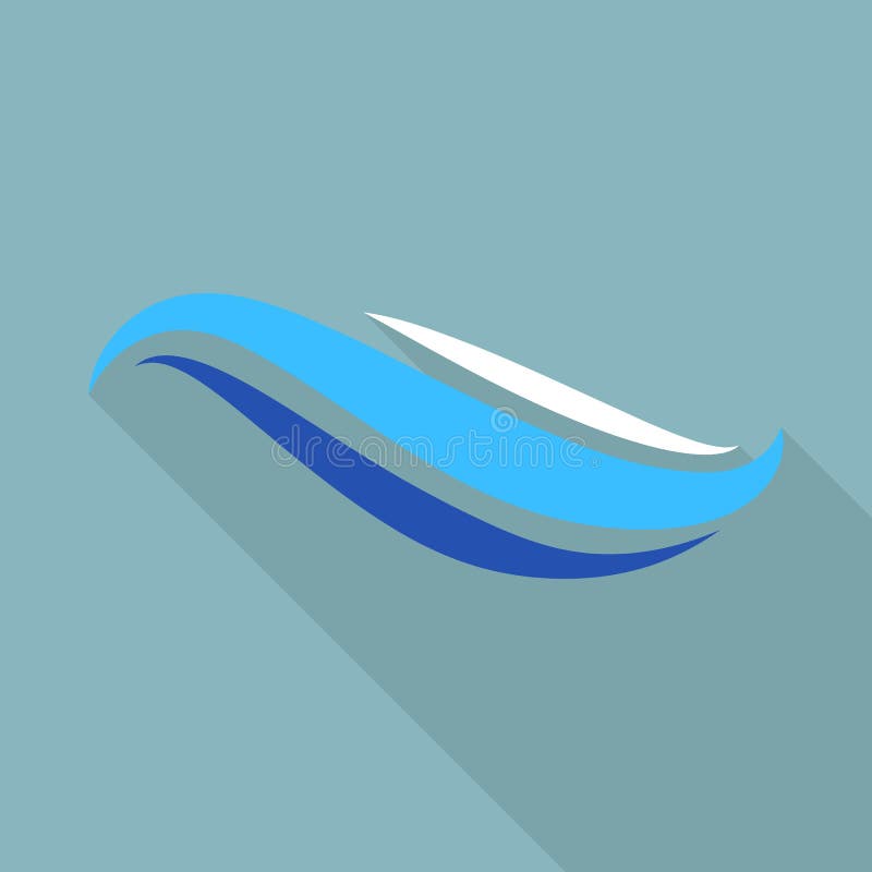 Small Sea Wave Icon, Simple Style Stock Vector - Illustration of ...