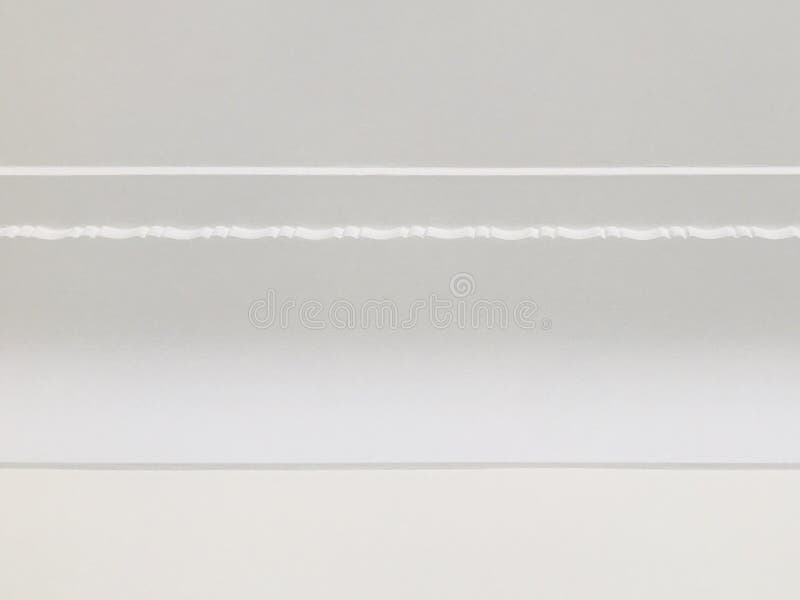 Small Wave Pattern Crown Molding in Luxury Home Ceiling. Stock Photo ...