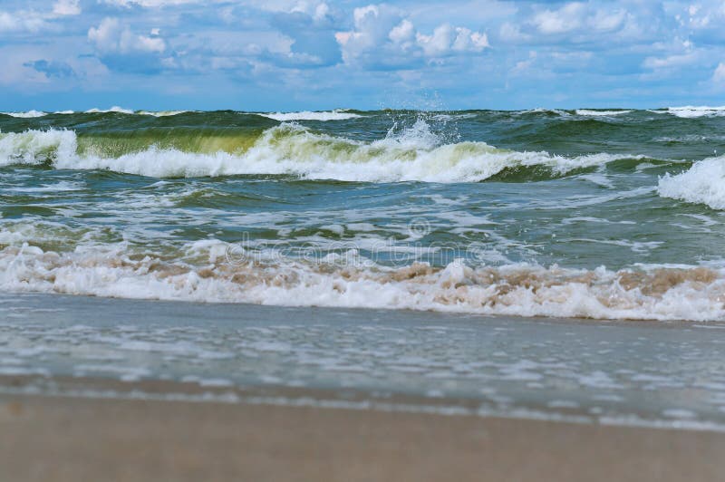 Small wave with white foam stock image. Image of white - 134838793