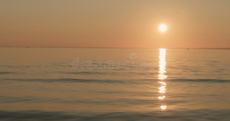 Small Waves on a Beach at Sunset Stock Image - Image of peaceful ...