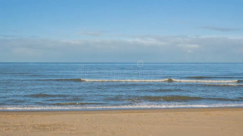 Small Waves in the Blue Northsea Along a Sandy Beach Stock Image ...