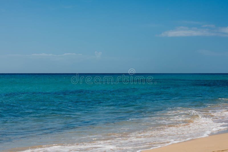 Small Waves on the Edge of a Lagoon Stock Image - Image of blue, beach ...