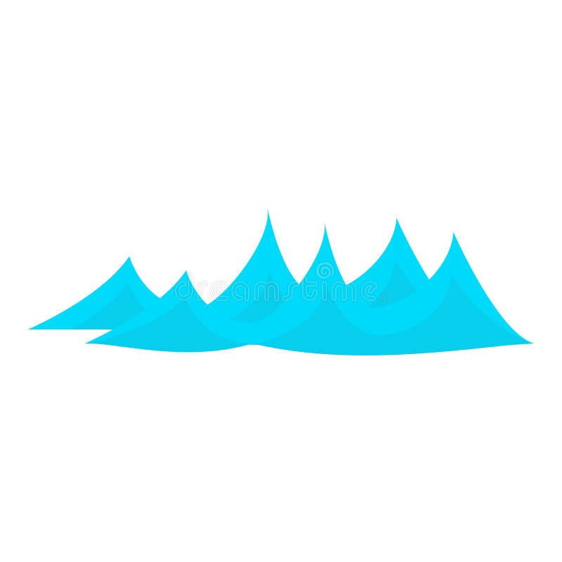 Small Waves Icon, Cartoon Style Stock Vector - Illustration of drop ...