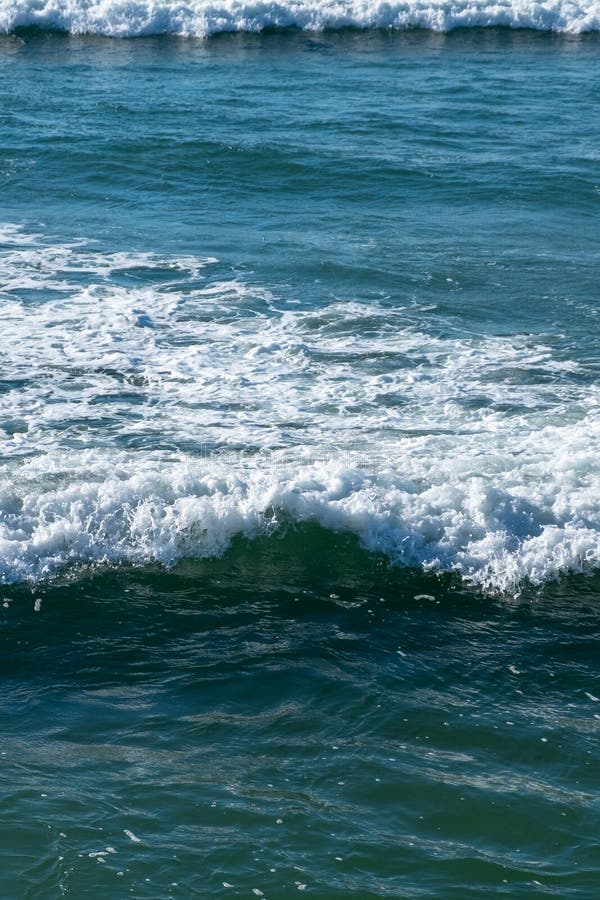 Small Waves at the Ocean in Portugal Stock Image - Image of mainland ...