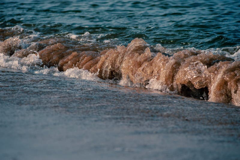 Small Waves Rolling Onto a Sandy Beach Stock Photo - Image of ...