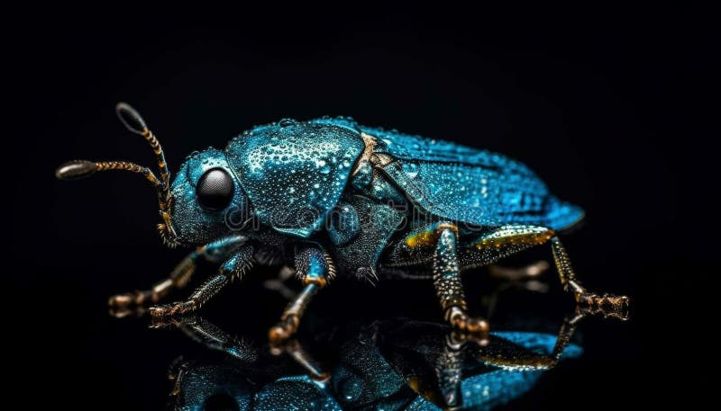 Small Weevil on Leaf, Studio Shot, Extreme Close Up Generated by AI ...