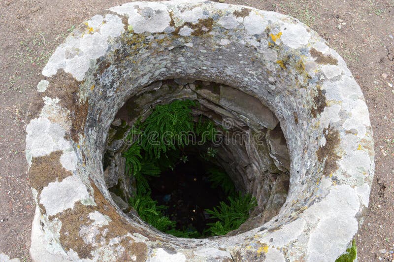 Small Well in an Archeological Site Stock Image - Image of ...