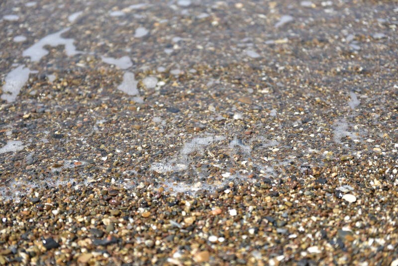 Small wet rocks by the sea stock image. Image of surface - 163539103