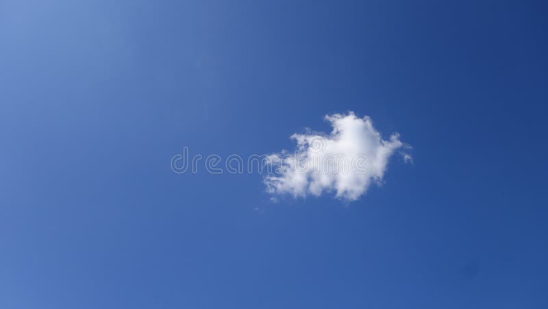 A Small Cloud in the Blue Sky Stock Image - Image of clean, skyn: 136187597