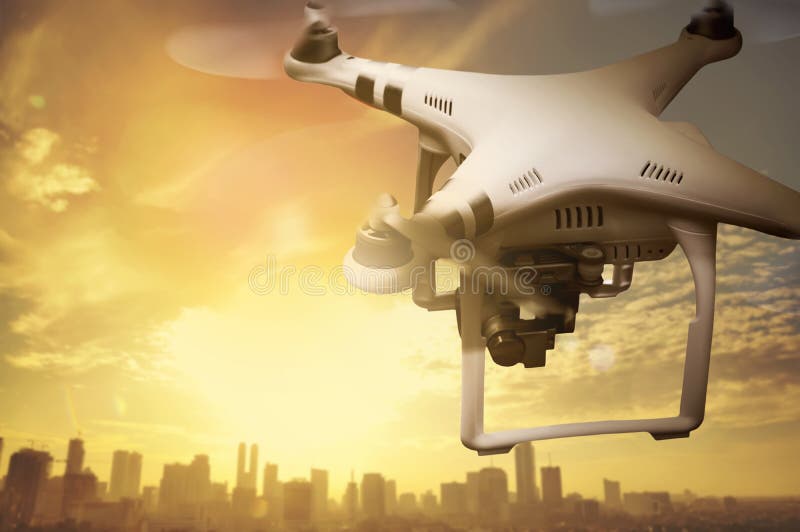 White Drone stock image. Image of camera, drone, blue - 49013357