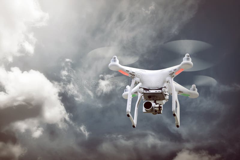 Small white drone stock photo. Image of control, hover - 68079788
