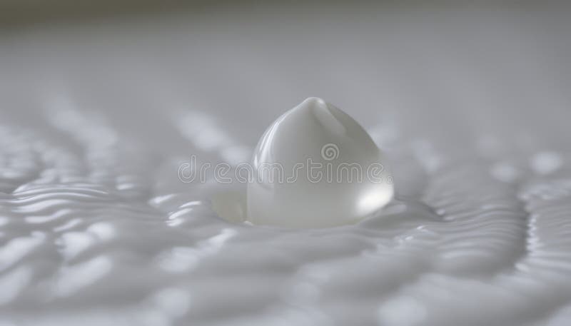 A Small White Drop of Water on a White Surface Stock Illustration ...