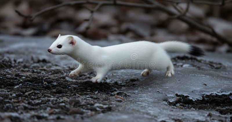 Small White Ermine Weasel Stock Illustrations – 267 Small White Ermine ...
