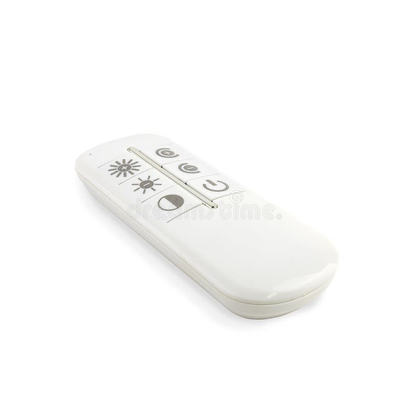 Small white light remote, On isolated white background, Small white ...