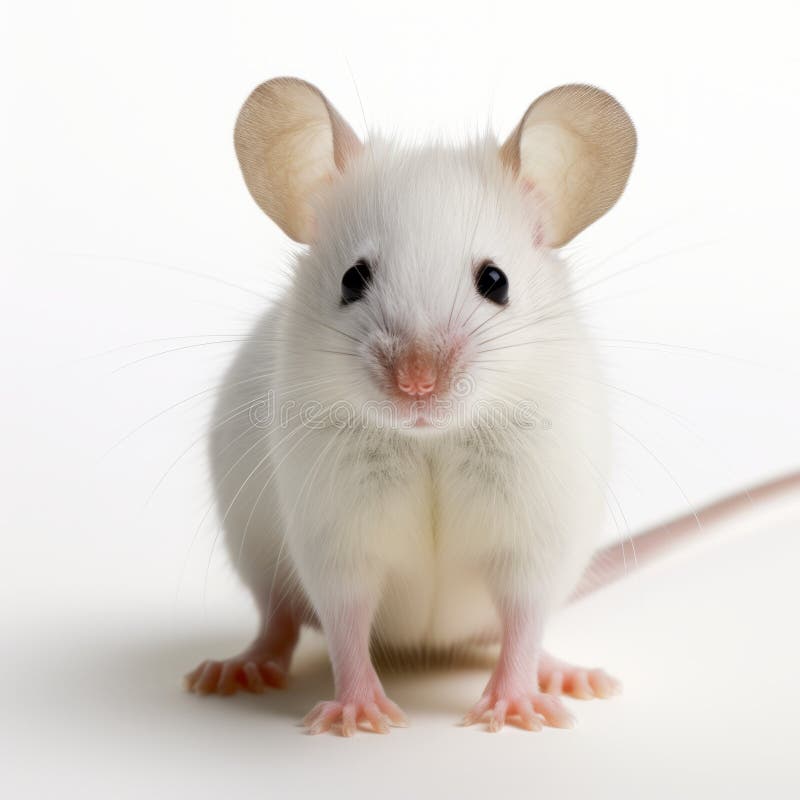 Vibrant Academia: White Mouse on White Surface - Ultra Hd Quality Stock ...