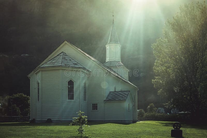 Small protestant church stock image. Image of rural, relaxation - 33830033