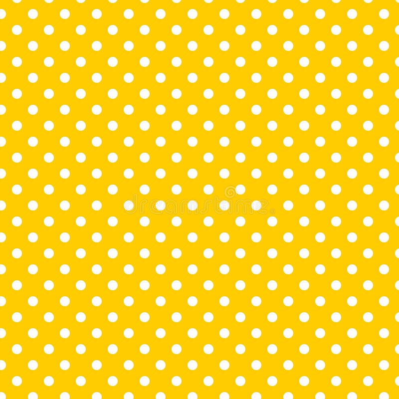 Small White Polka Dots On Yellow Stock Vector - Illustration of ...