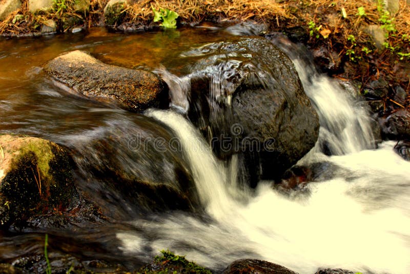 A Small White-soft Waterfall Covering Sharp Structure of Huge Dark ...