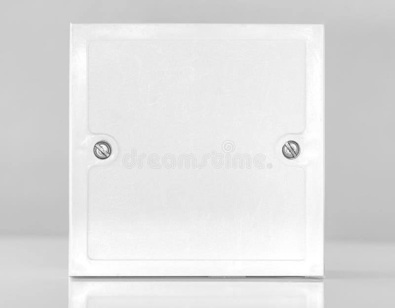 Small White Square Electrical Junction Box Stock Photo - Image of ...