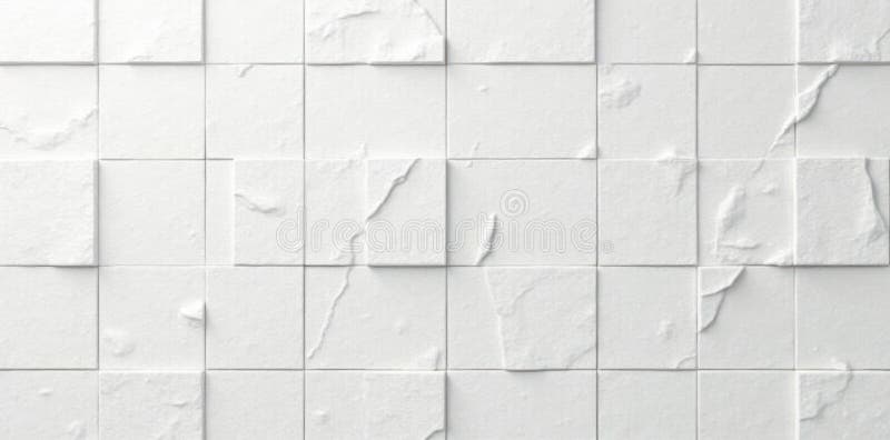 Small White Square Tiles Create a Subtle Checkerboard Pattern ...