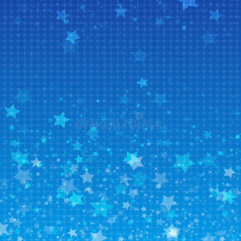 Small White Stars on Dotted Blue Background - Perfect for a Background ...