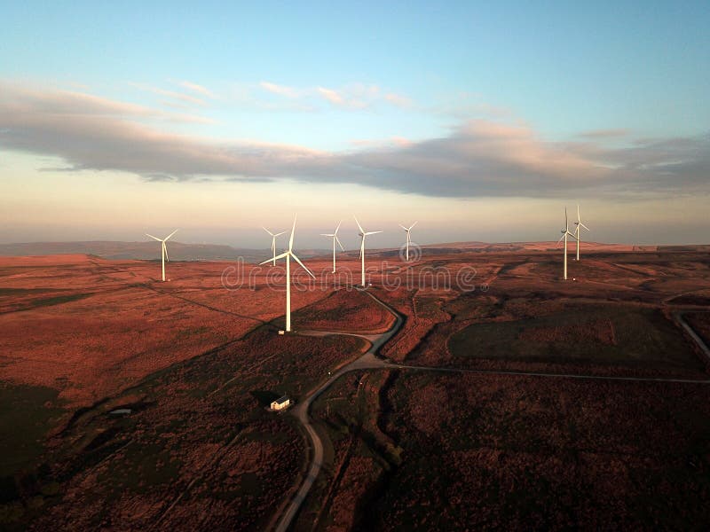 Small Wind Farm Aerial View Stock Image - Image of view, small: 116680181