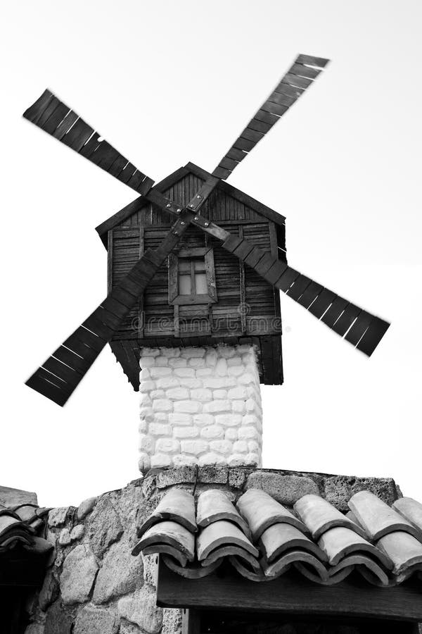 Small Windmill Model stock photo. Image of blur, model - 11006764