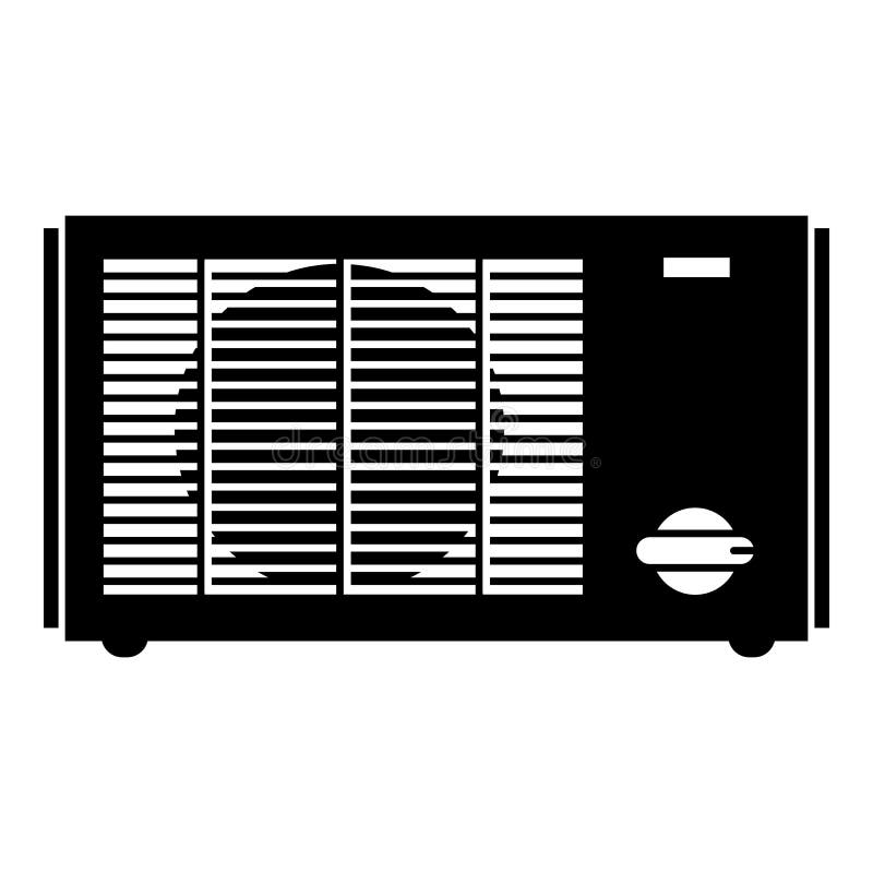 Window Air Conditioner. Vector Image Stock Vector - Illustration of ...