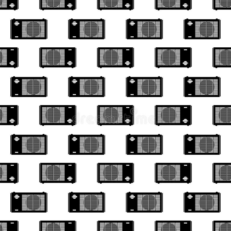 Window Air Conditioner. Vector Image Stock Vector - Illustration of ...