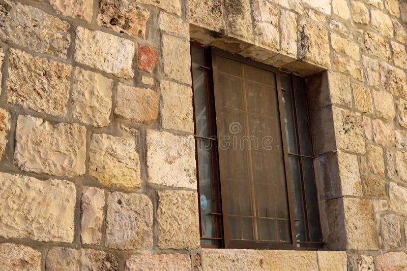 Small Window in a Big City in Israel Stock Image - Image of building ...