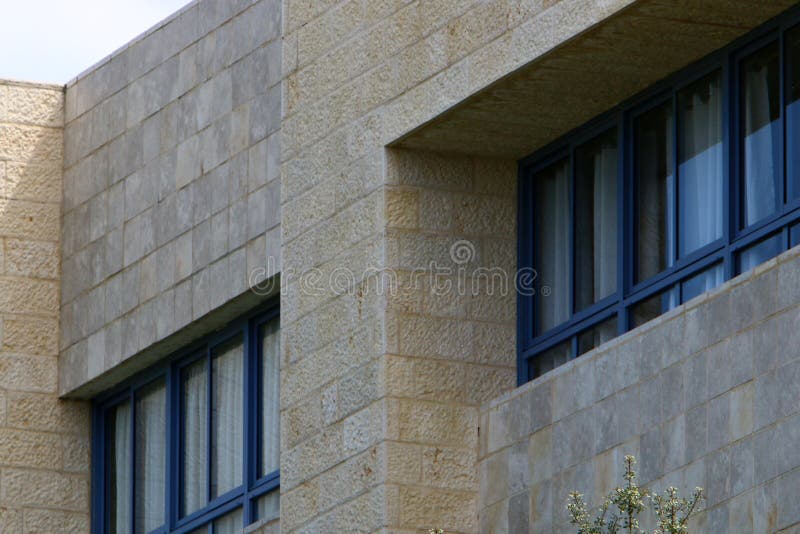 Small Window in a Big City in Israel Stock Photo - Image of street ...