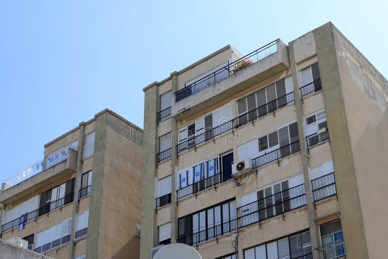 Small Window in a Big City in Israel Stock Image - Image of small ...
