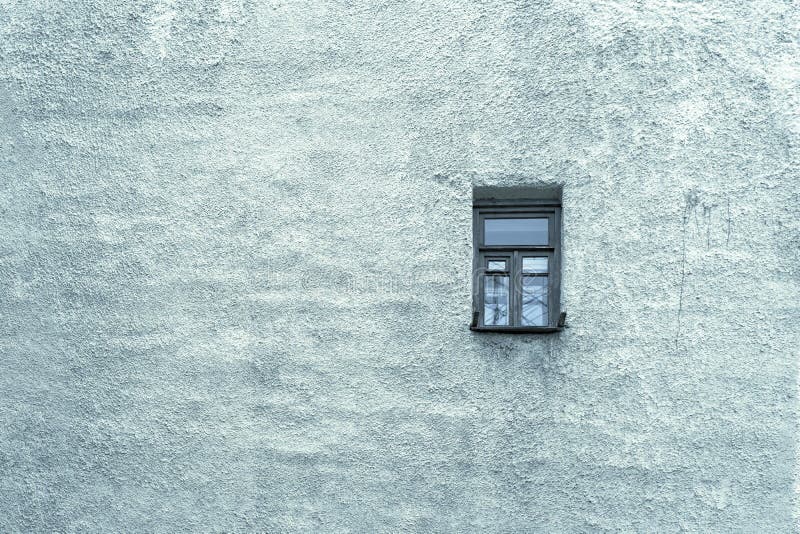 A Small Window in a Large Wall Stock Photo - Image of window ...