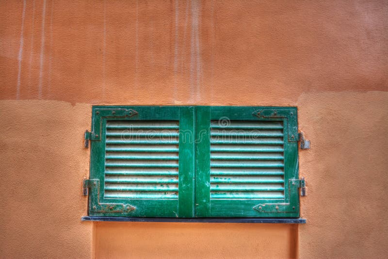 Small Window in an Orange Wall Stock Photo - Image of backdrop, detail ...