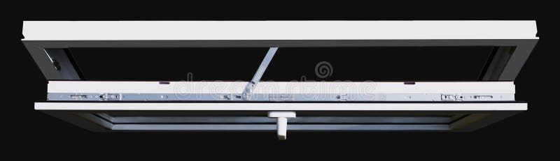 Small Window Transom Made of Plastic Stock Photo - Image of closeup ...