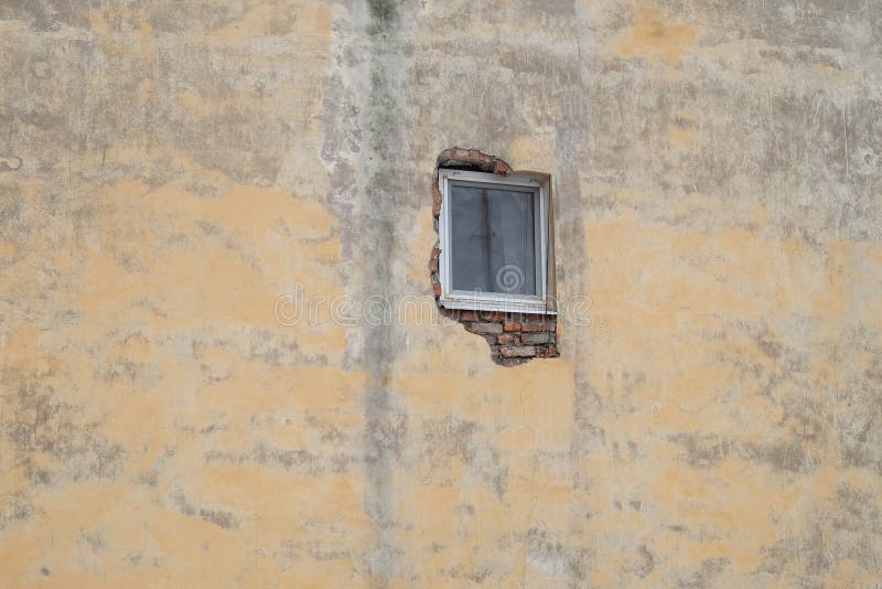 Small window in the wall stock image. Image of architecture - 87442109