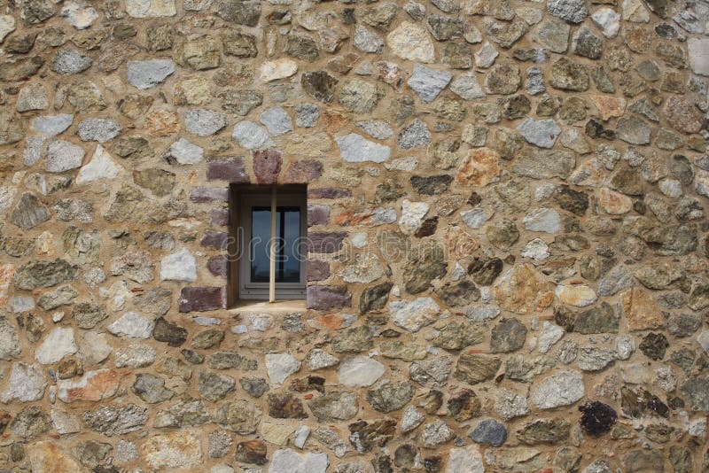 Small window in the wall stock image. Image of tower - 59291957