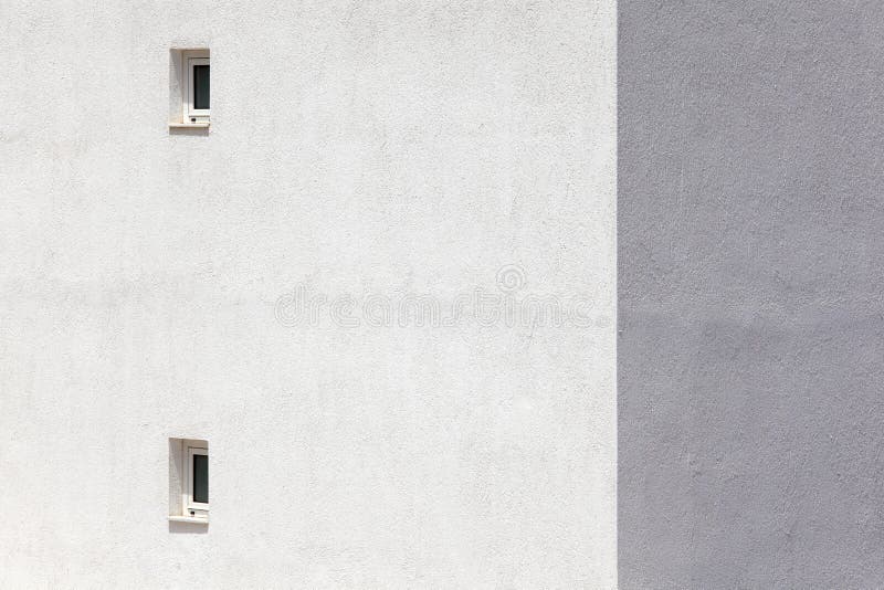 Small Windows with Broken Glass and Pine Trees in Background Stock ...