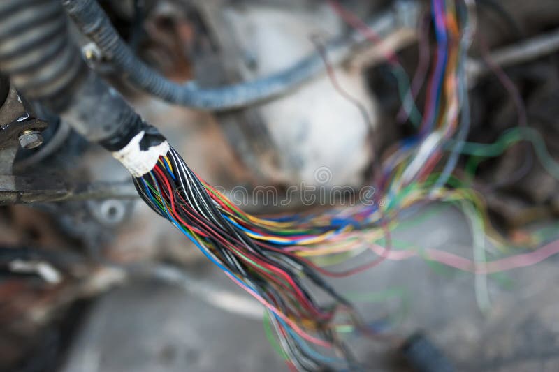 Small Wire Electric in Soft Light Stock Image - Image of equipment ...