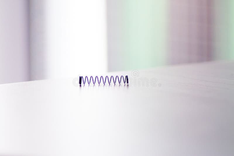 Small Wire Spring of a Ballpoint Pen Stock Image - Image of suspension ...