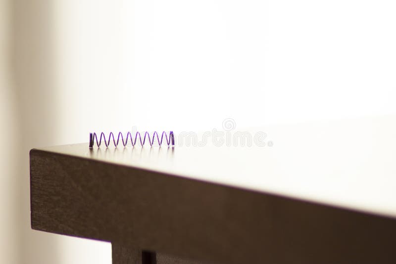Small Wire Spring of a Ballpoint Pen Stock Image - Image of technology ...