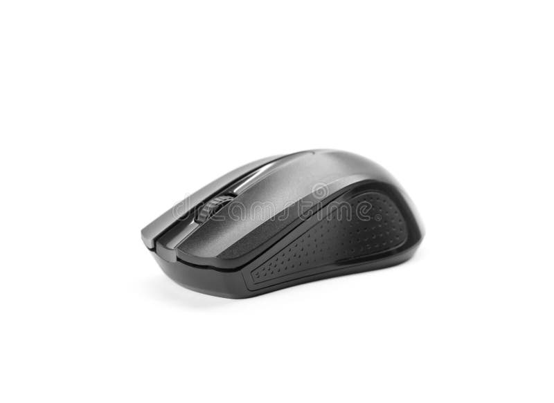 A Small Wireless Black Computer Mouse. Close Up Stock Image - Image of ...