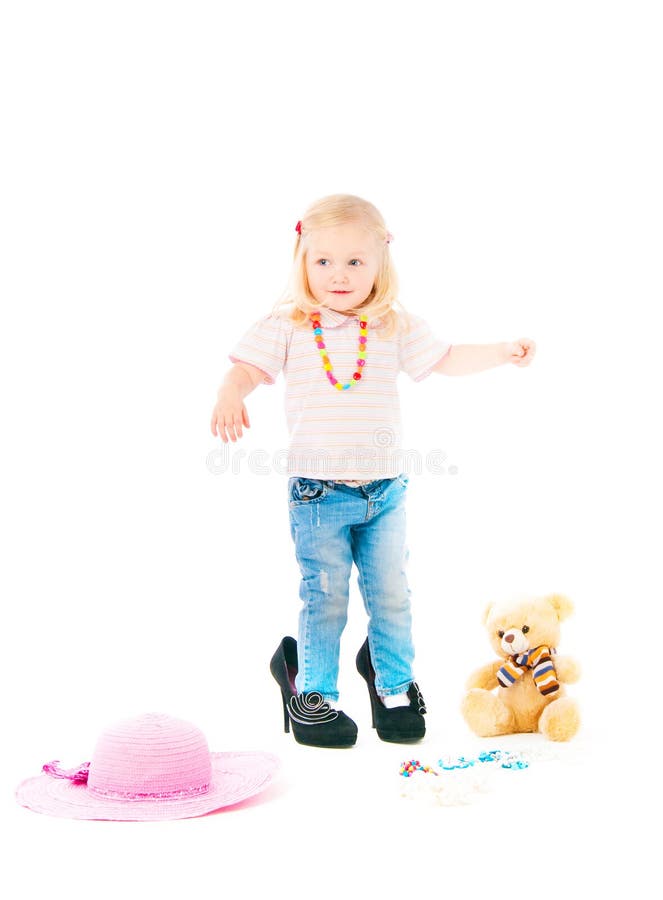 The small woman of fashion stock photo. Image of hair - 23214538